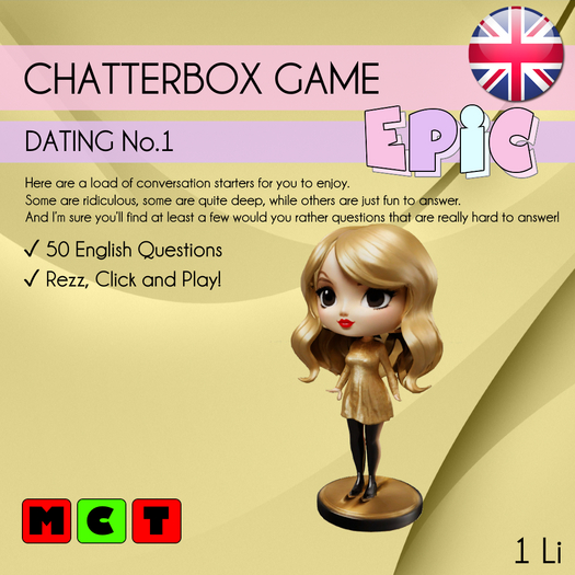 Second Life Marketplace - [EPIC Chatterbox] Dating No.1 (ADD ME)